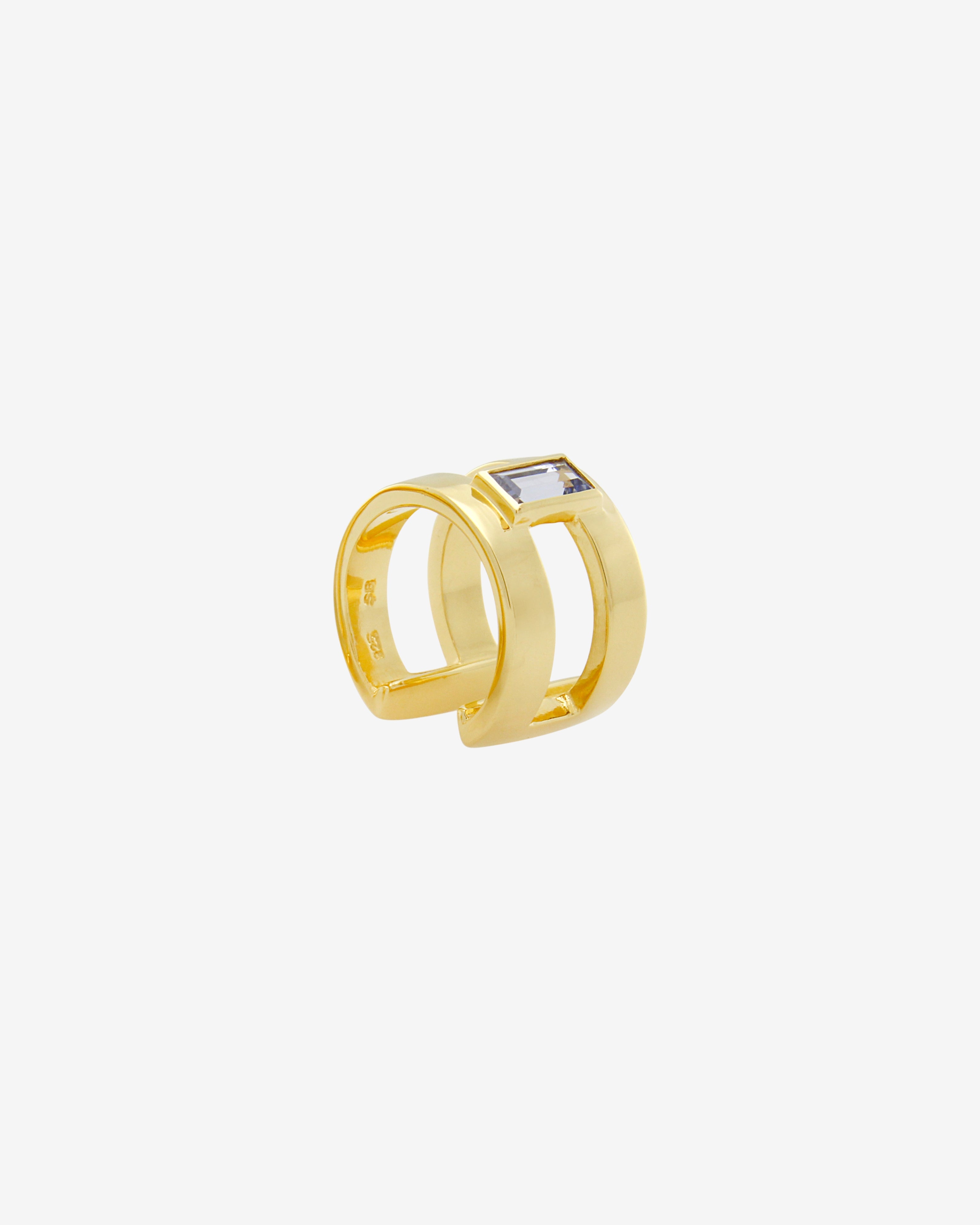 Sener Besim | Gem Ear Cuff - Sapphire & Gold