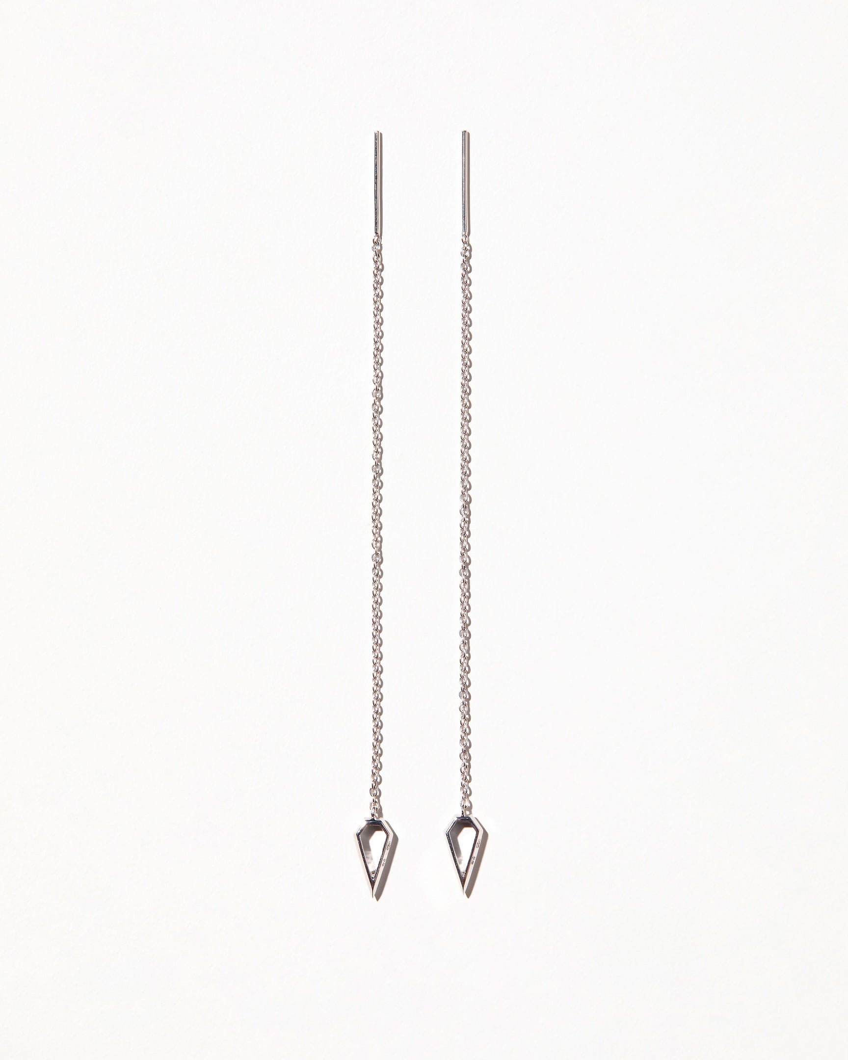 Sener Besim | Spear Thread Earrings - Silver | Earrings