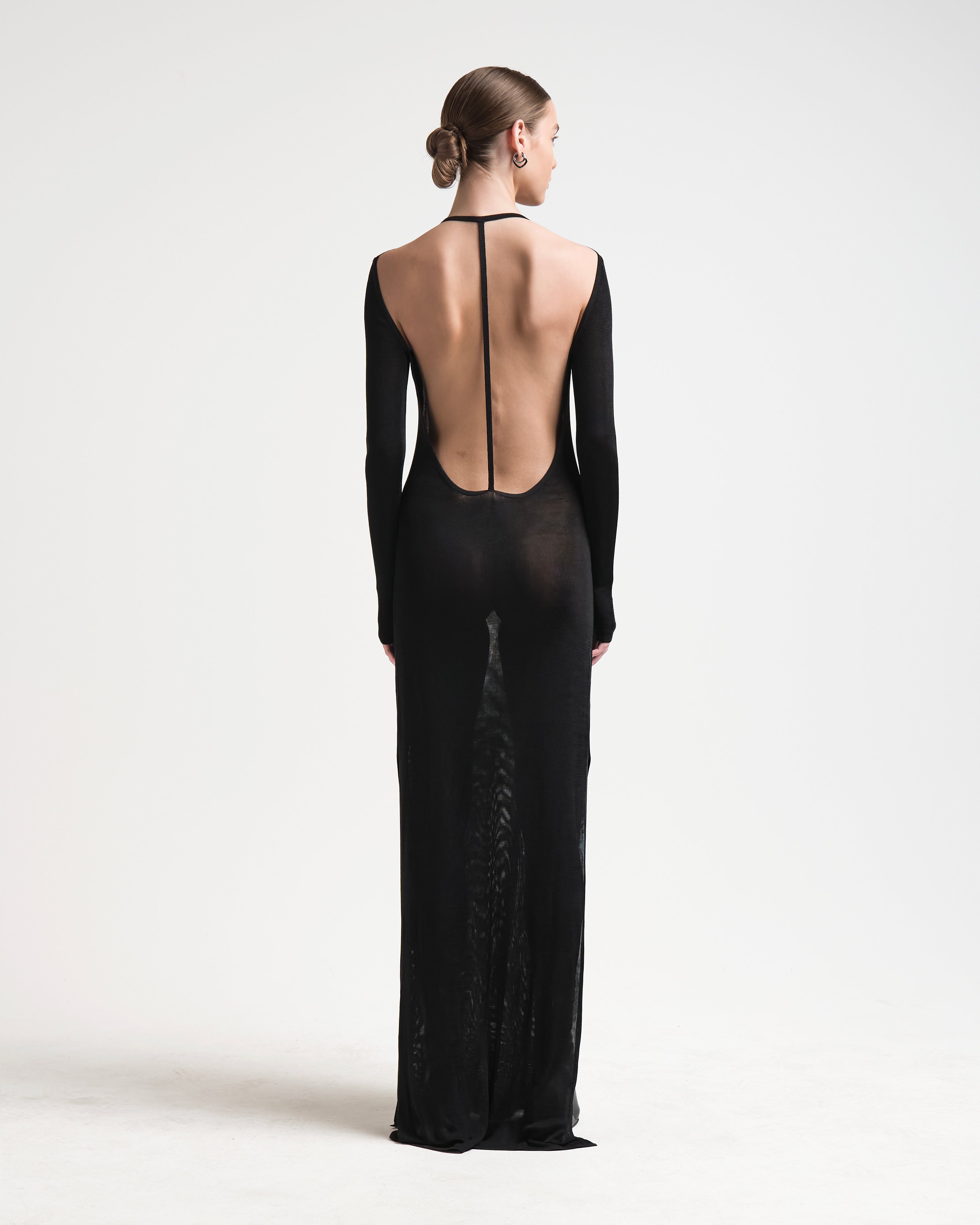 THE T-BAR LONG DRESS – Sener Besim